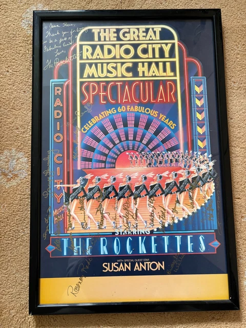 RADIO CITY MUSIC Hall Spectacular Starring the Rockettes Framed Poster ...