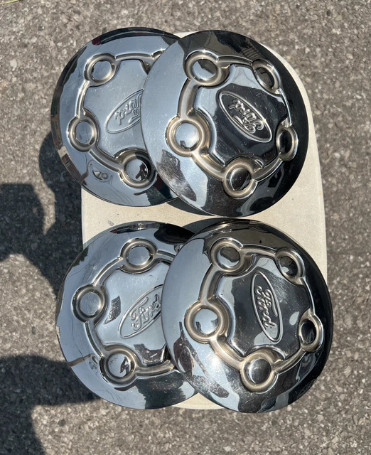 OEM FORD CROWN Victoria Police Interceptor Center Caps Hubcaps (4) Full ...