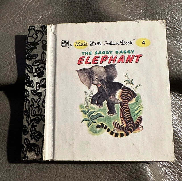 A LITTLE LITTLE Golden Book. The Saggy Baggy Elephant #4. K & B Jackson ...