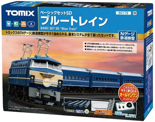 TOMIX N GAUGE Basic Set SD Blue Train 90179 Model Train Introductory ...