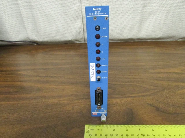 LECROY MODÈLE 8901A Interface Gpib & Contrôleur Camac Module Plugin S/N ...