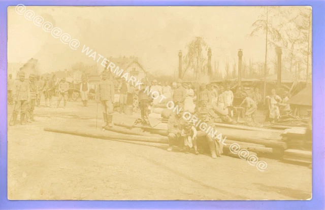 RARE WW1 WAR ARMY SOLDIERS Austria-Hungary BORDER MILITARY RP PHOTO ...