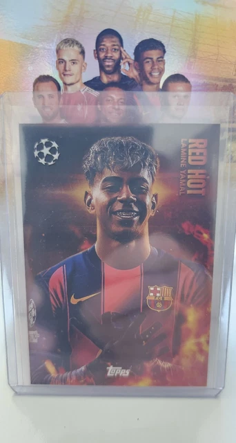 MATCH ATTAX 2025/2026 Red Hot Lamine Yamal 1 in 250 packets RARE FC ...