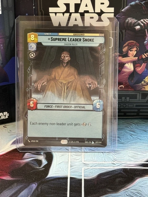 SUPREME LEADER SNOKE: Shadow Ruler Legendary Star Wars Unlimited #037 ...