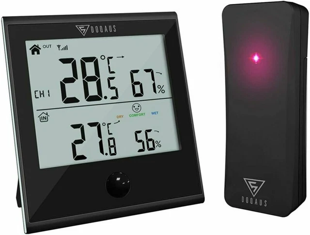 DOQAUS THERMOMÈTRE INTÉRIEUR Extérieur Station Météo Numérique Hygromètre... EUR 25,59 - PicClick FR