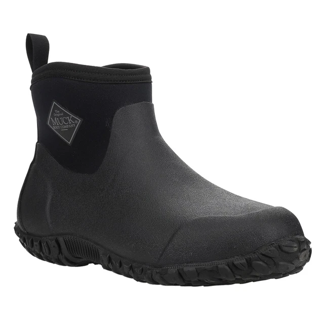 MUCK BOOT MUCKSTER Ii Ankle Pull On Rain Mens Black Casual Boots M2A ...