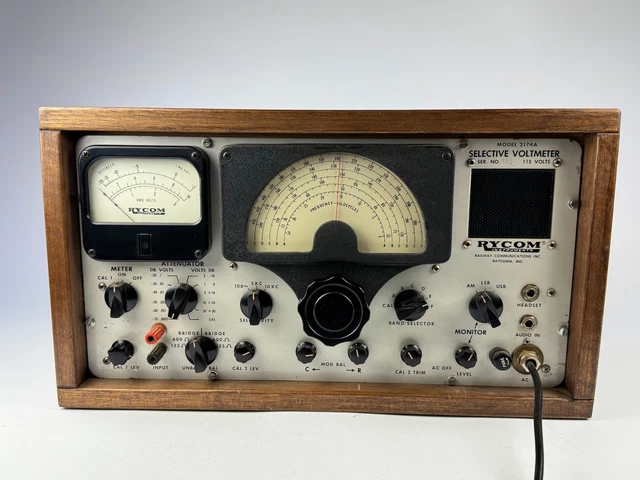 RYCOM MODEL 2174 Frequency Selective Voltmeter Messgerät Rarität Funk ...