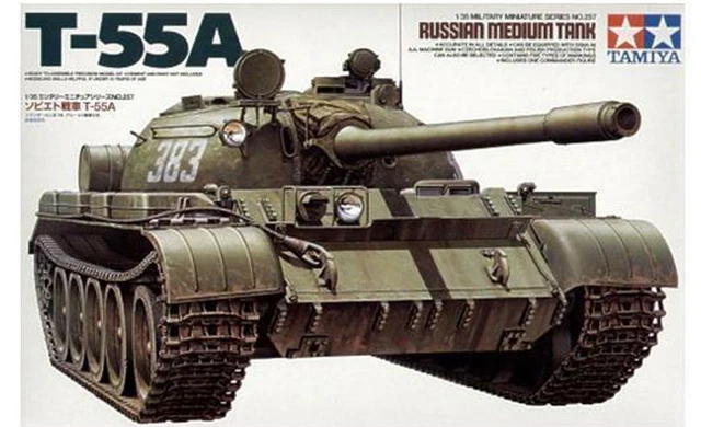 TAMIYA 1/35 SCALE Russian Soviet Tank T 55 military model kit £37.38 ...