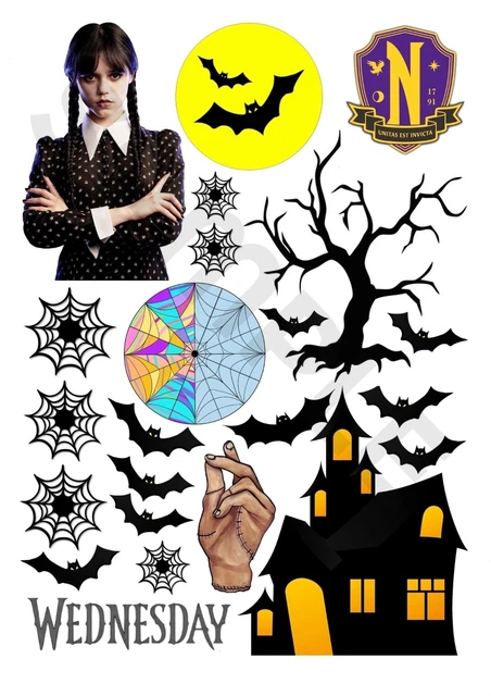 Wednesday Addams Edible Cake Topper FOR SALE! - PicClick UK