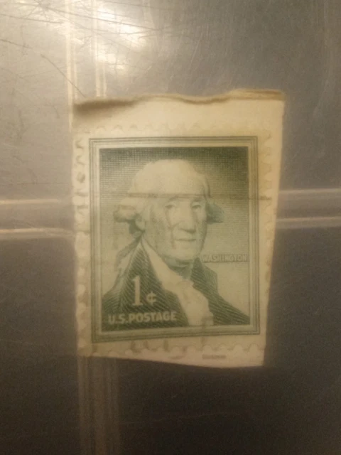 RARE VINTAGE GEORGE Washington One 1 Cent Stamp US Postage £79.80 ...