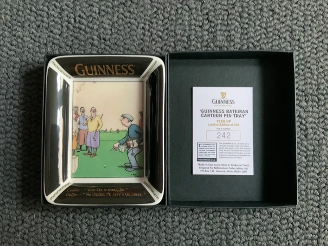 6 BOXED GUINNESS BATEMAN Cartoon Pin Trays £42.32 - PicClick UK