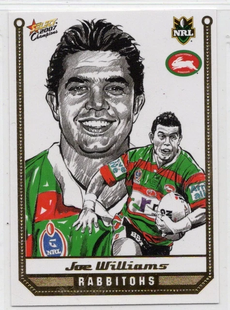 2007 SELECT JOE Williams Rabbitohs NRL Champions Sketch No SK26 £6.22 ...