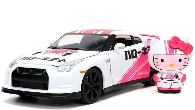 NISSAN GT-R R35 avec figurine HELLO KITTY 2009, JAD33724, échelle 1/24 ...