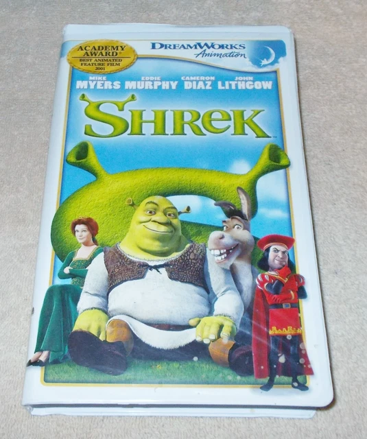 2002 DREAMWORKS VHS Release Shrek Movie Clamshell £8.52 - PicClick UK