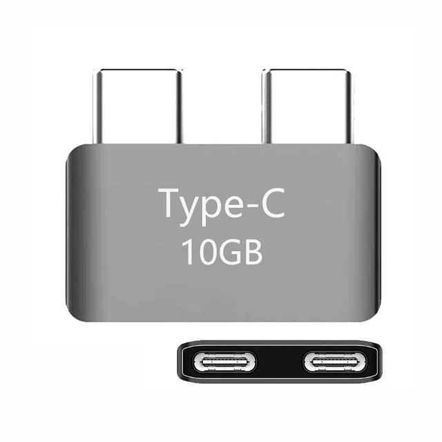 FEMALE TO MALE Expansion Adapter Dual Type-C Short Extender USB C ...