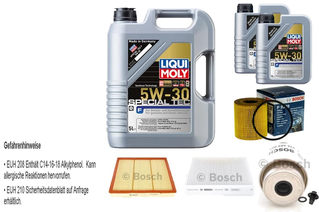 BOSCH CONTROLLO SET 7L Liqui Speciale Molly Tec F 5W-30 per Ford ...