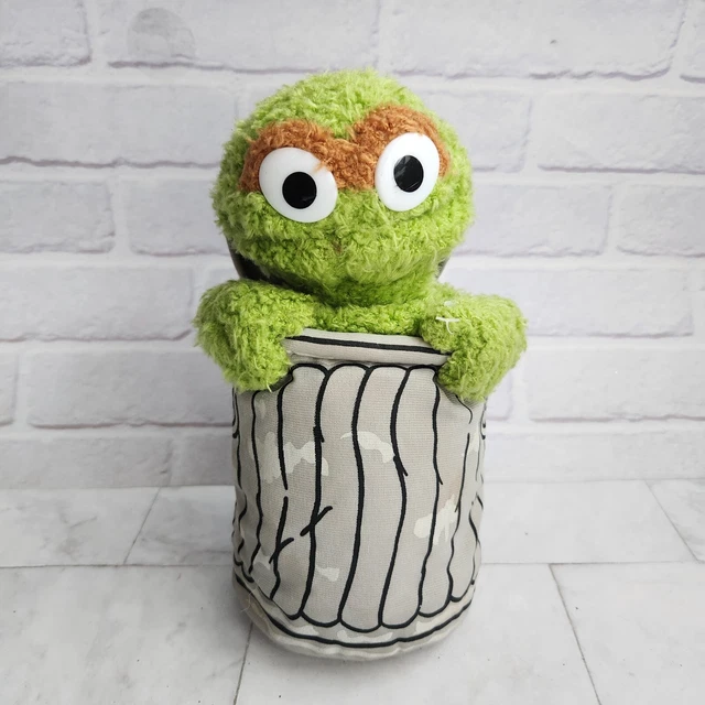 SESAME STREET OSCAR The Grouch 3D Plush Toy Vintage 2003 Rare £14.95 ...