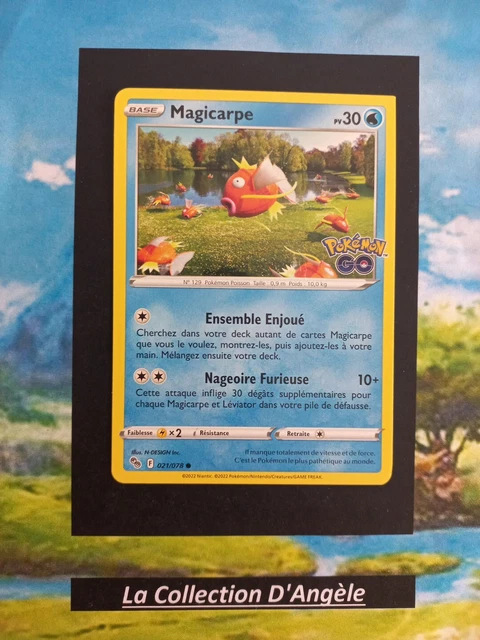 CARTE POKÉMON MAGICARPE Square Cut 021/078 EB10.5 Pokémon Go Fr Neuve ...