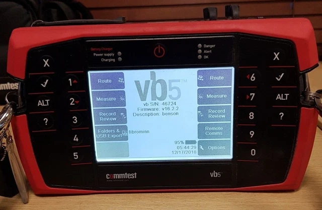 GE COMMTEST VB5 Vibration Analyzer Data Collector With Accessories £ ...