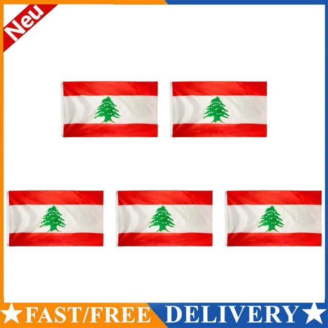 LARGE LEBANON LEBANESE Flag 3x5FT Lebanese Flag Polyester Creative ...
