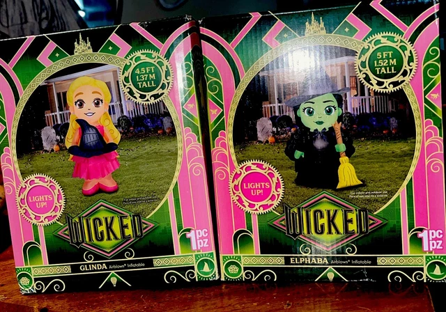 WICKED ELPHABA & GLINDA SET INFLATABLE Halloween Wizard Of Oz NEW ...