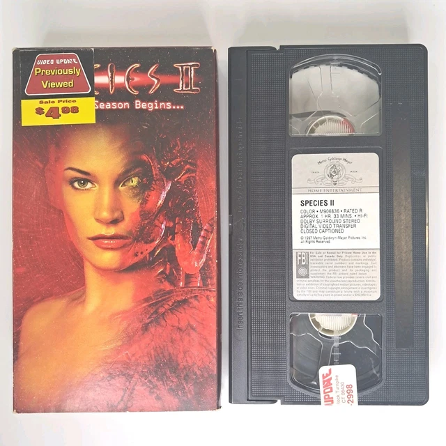 SPECIES II MOVIE VCR VHS Tape 1997 R 1 hr 33 min Space Sci Fi Natasha Henstridge £6.31 - PicClick UK