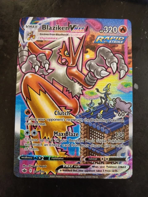 FULL ART BLAZIKEN VMAX Pokemon Card (Chilling Reign Set, 201/198, NM) £36.00 - PicClick UK