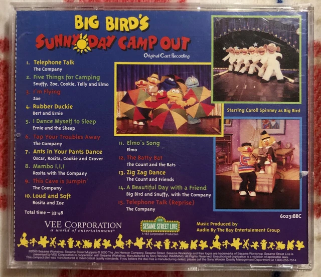 SESAME STREET LIVE, Big Bird's Sunny Day Camp Out (2000) | MUSIC CD ...