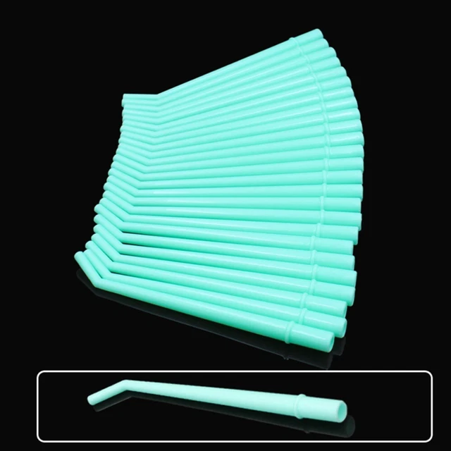 TIPS DENTISTRY INSTRUMENT Disposable Curved Tips Dental Saliva Ejector ...