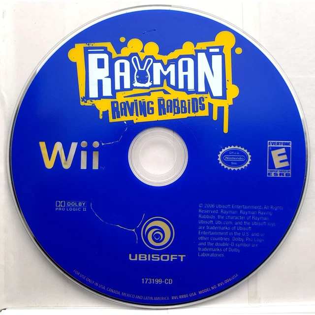 RAYMAN RAVING RABBIDS - Nintendo Wii Authentic Tested Game 180 Day ...