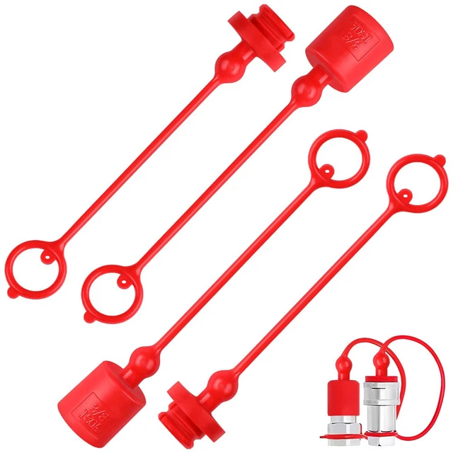 2 SETS HYDRAULIC Connector Cap Fitting Coupler Protective Cover $20.89 ...