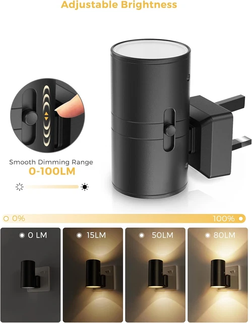 LOHAS-LED NIGHT LIGHT Plug in Wall, Plug in Night Light for Hallway ...