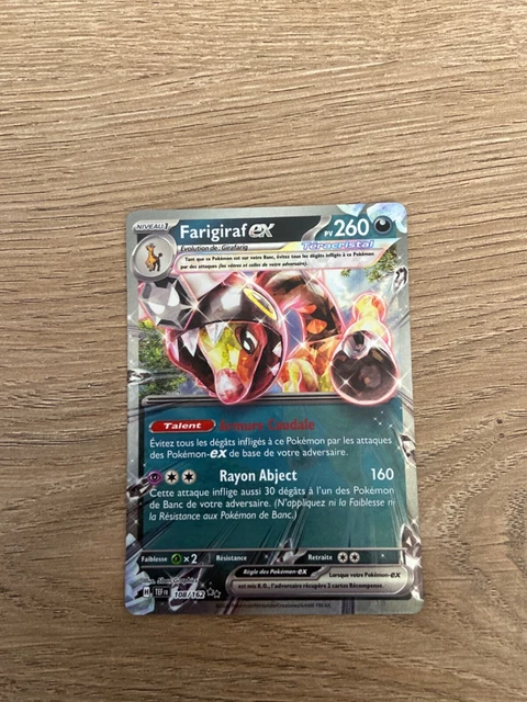CARTE POKÉMON FARIGIRAF EX 108/162 EV05 Forces Temporelles TEF NEUF FR ...