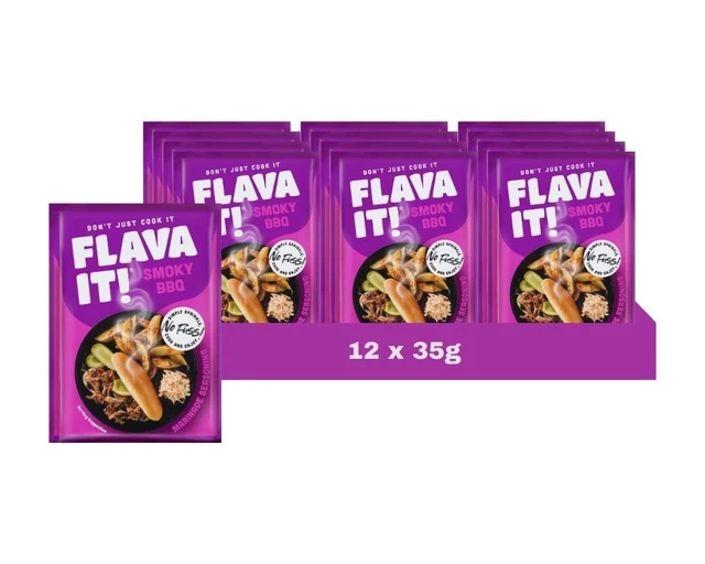 FLAVA IT MARINADE Smokey BBQ 35G (Case of 12) £13.99 - PicClick UK