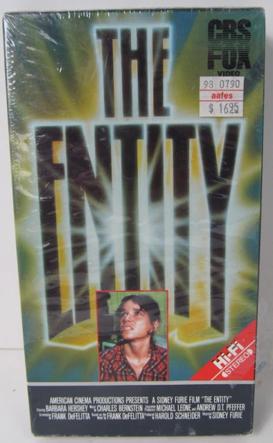 THE ENTITY HORROR VHS Video Tape Barbara Hershey CBS/FOX 1981 Scary ...