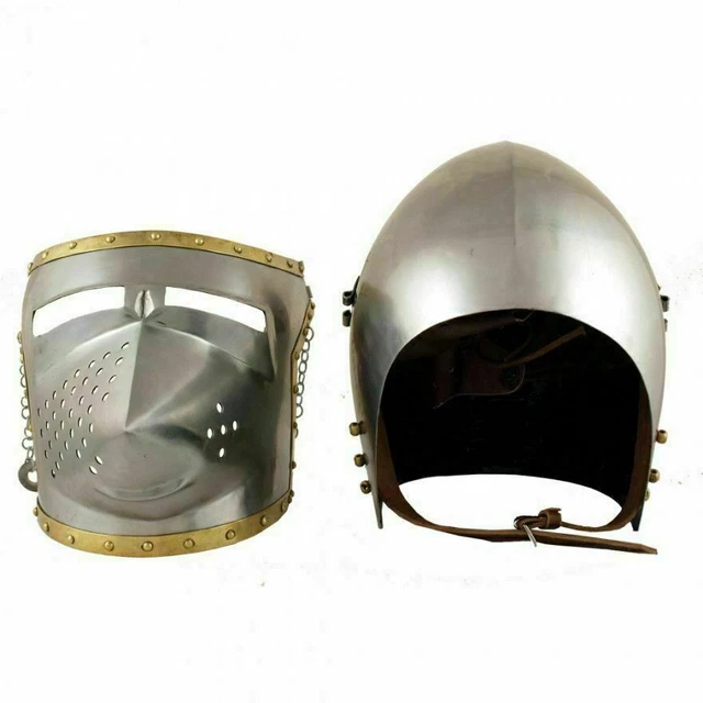 HALLOWEEN MEDIEVAL HELMET Bascinet Helmet Knight Wearable Pig Face ...