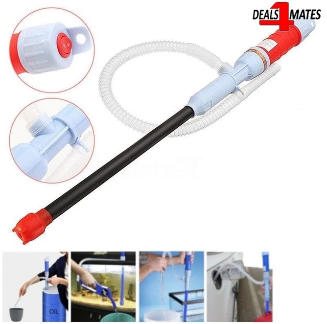 BATTERY OPERATED ELECTRIC Siphon Fuel Oil Water Petrol Liquid Transfer ...