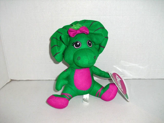 NEW BARNEY & Friends Plush Baby Bop Girl Dino Dinosaur Stuffed Green $6 ...