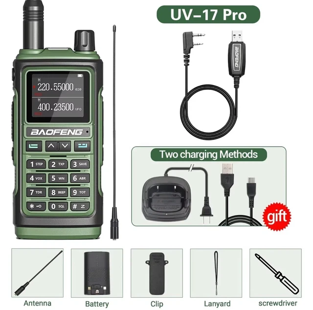 BAOFENG UV-17 PRO V2 Funkgerät, hohe Reichweite, Type-C, Ladestation ...