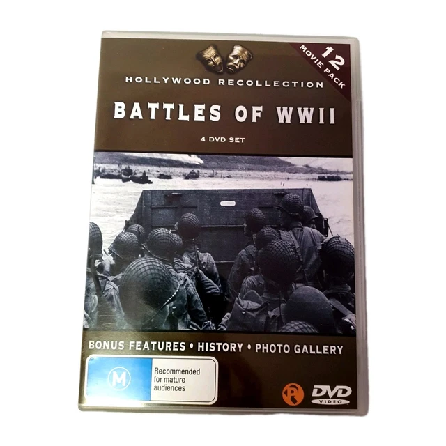 BATTLES OF WWII 2 Hollywood Recollection DVD 12 x War Documentaries ...