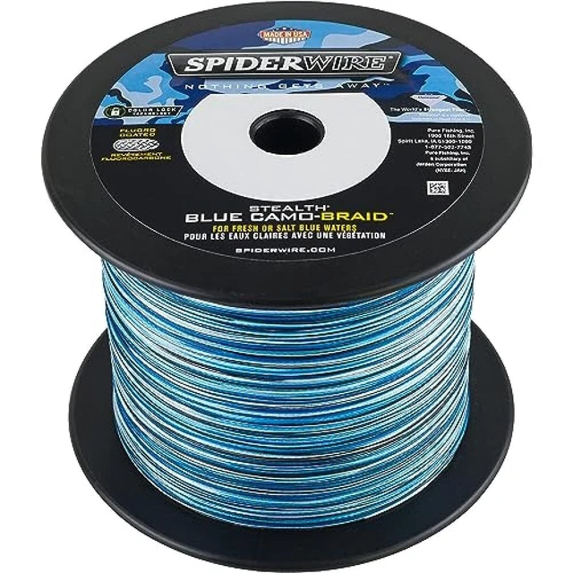 SPIDERWIRE INFILTRATION SUPERLINE, Bleu Camouflage, 30lb 13.6kg, 2743m ...