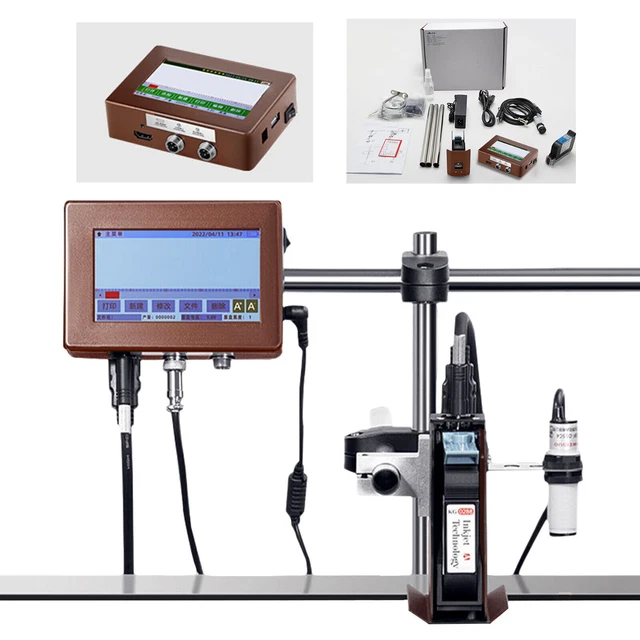 Automatic Inkjet Printer Date Text Qr Coding Barcode Laser Coder Machine 220v Uk £19999