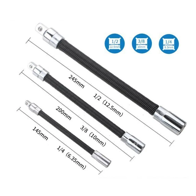 FLEXIBEL STECKDOSEBAR RATSCHE Großes Drehmoment Variabler Winkel ...