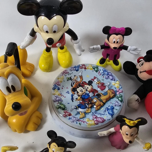 MICKEY MOUSE MINI Figure Bundle Lot Minnie Mouse Pluto Collection (2) £ ...