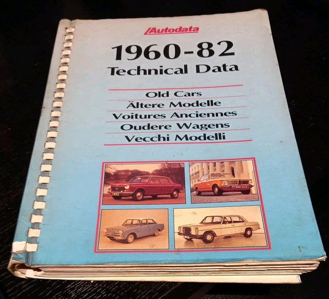 Autodata Technical Data Old Cars 1962 1982 £16 32 Picclick Uk