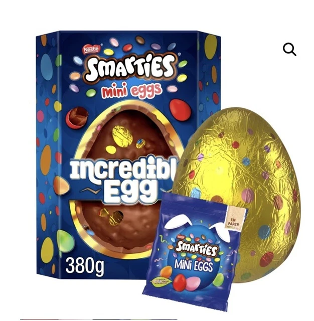 NESTLE SMARTIES INCREDIBLE Mini Eggs Chocolate Easter Egg BBE 31.7.25 £ ...
