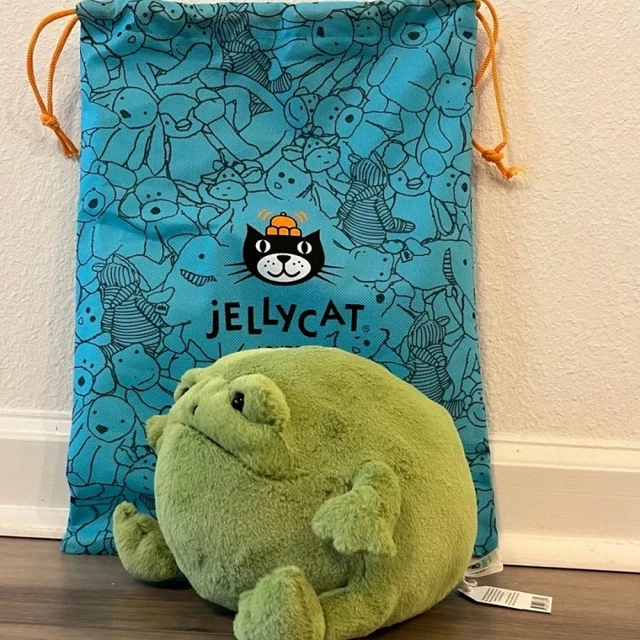 JELLYCAT MEDIUM RICKY Rain Frog - Brand plush doll With Tag+ Dust Bag £ ...