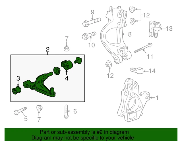 GENUINE GM FRONT Driver Side Lower Control Arm 23445723 $165.66 ...