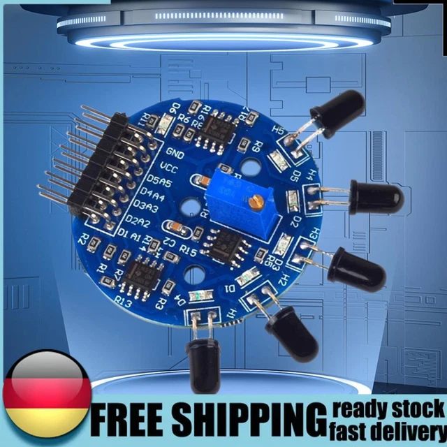 5 WAY FIRE Detection Sensor Module 3.3V-9V Flame Sensor for Arduino ...