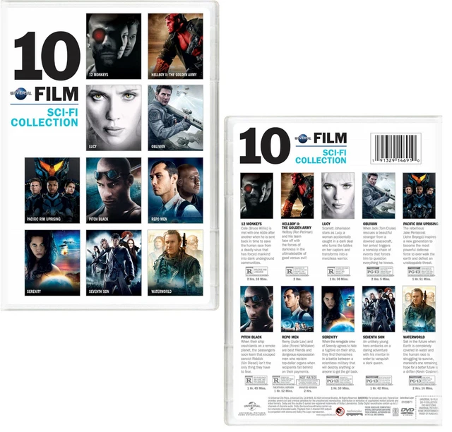 UNIVERSAL 10 MOVIE SCI-FI COLLECTION: 12 Monkeys, Pitch Black - NEW US ...